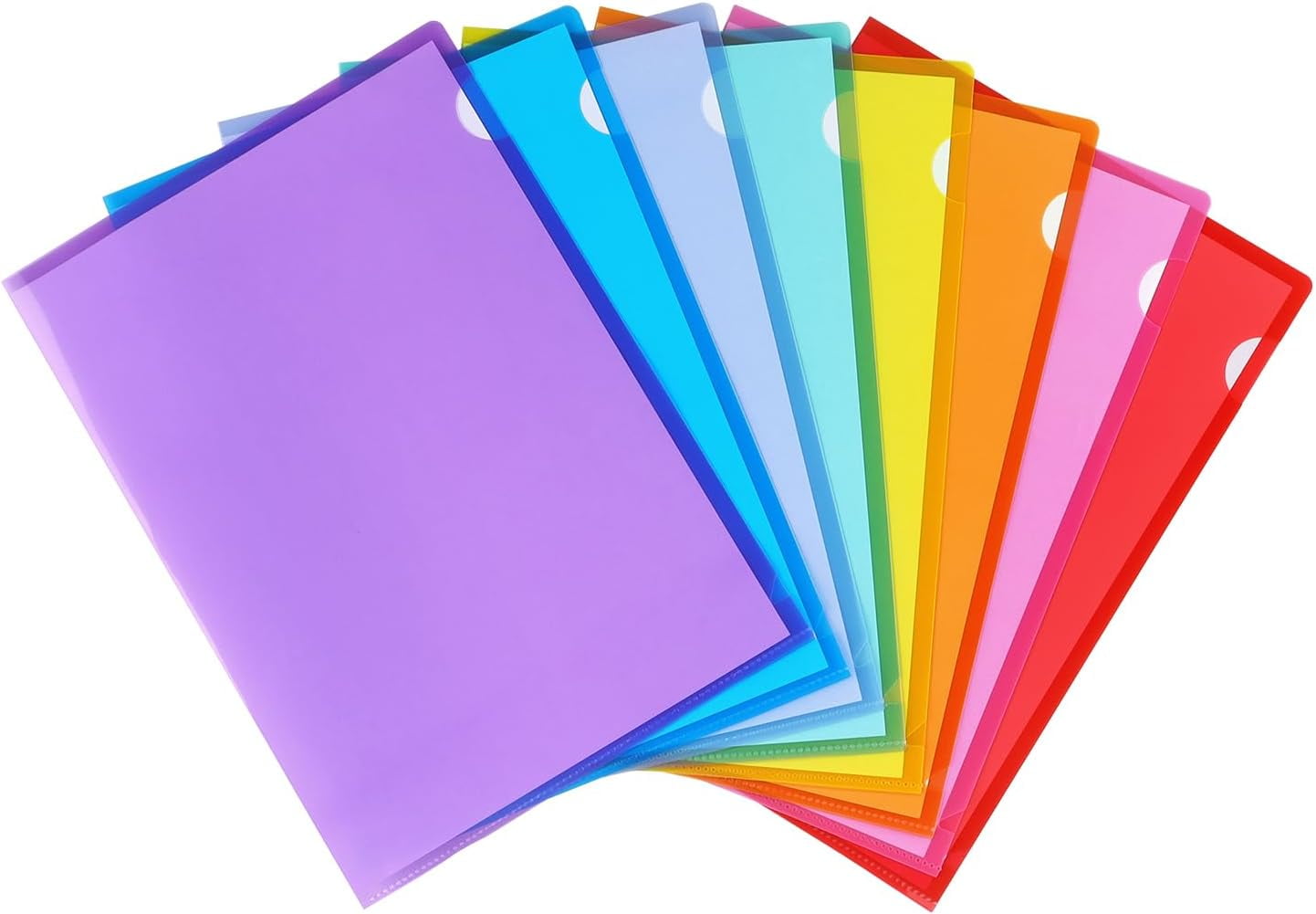 16 Pack Clear Plastic Folders Sleeves, Plastic Sleeves for Documents ...