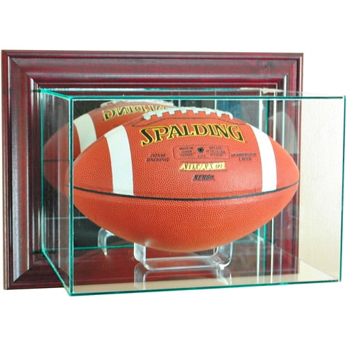 Perfect Cases - Wall Mounted Football Display case, Cherry Finish ...