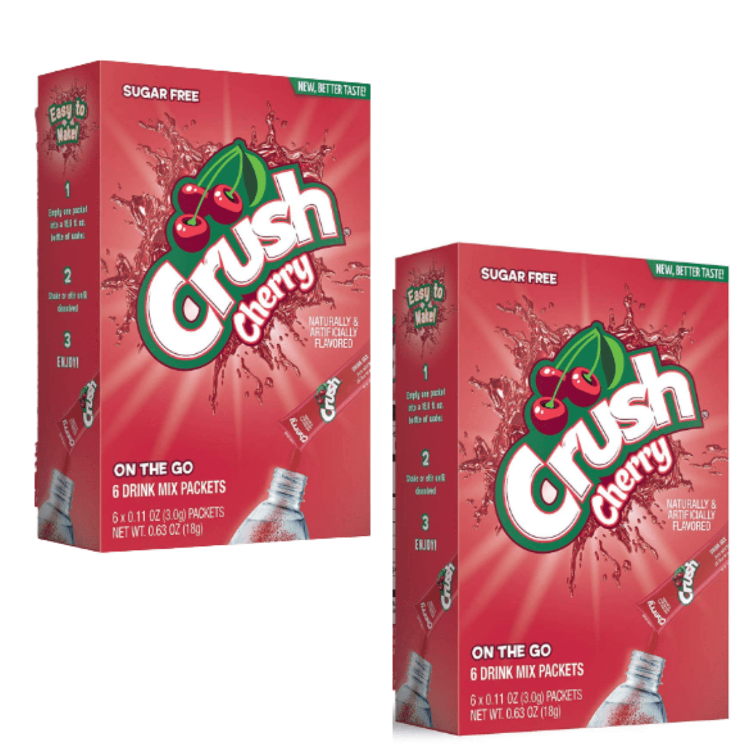Crush- Powder Drink Mix - Sugar-Free & Delicious Non-Carbonated Soft ...