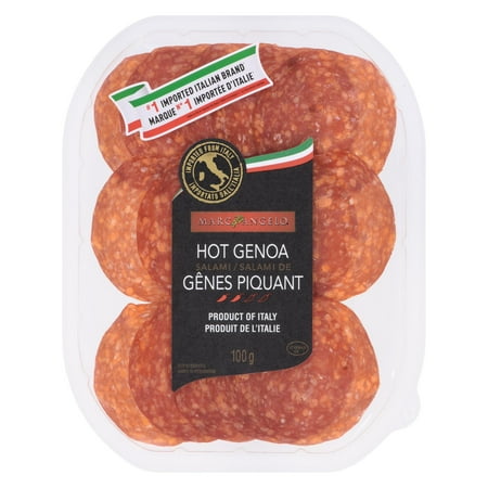 Marcangelo Hot Genoa Salami, 100 g, sliced - Walmart.ca