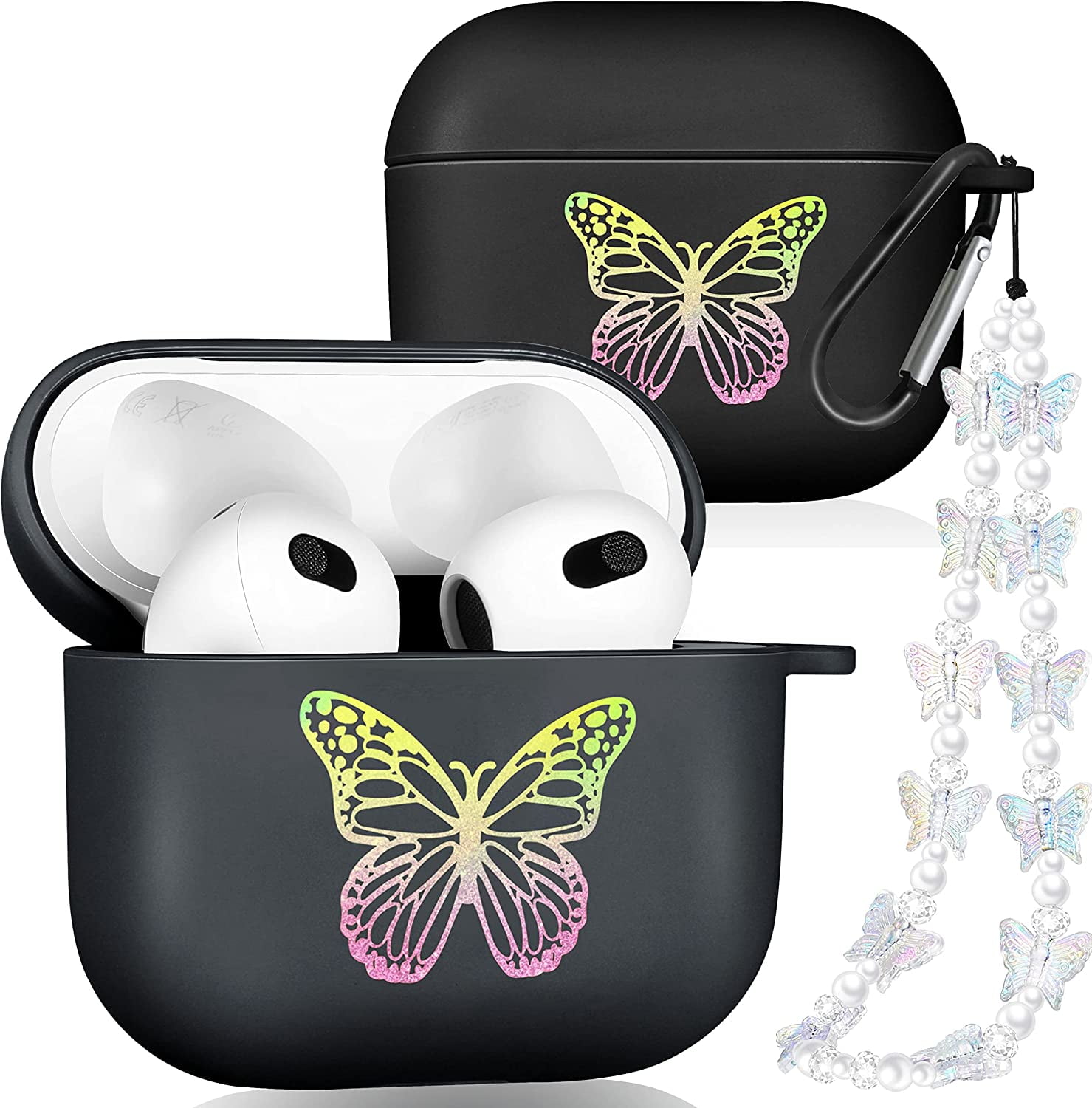 Butterfly Case for AirPod 3 (2021) Aesthetic Cute Cases Women Girls ...