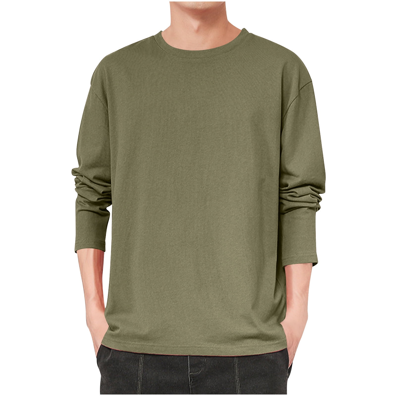 Click here for Zbxnli Mens Long Sleeve Tee Shirts Plain Classic T... prices