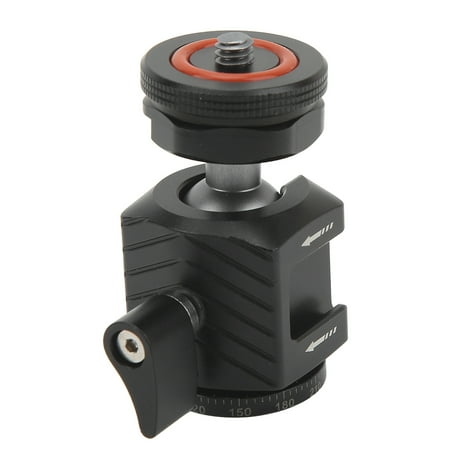 Pan Tilt Ballhead, Aluminium Alloy Antiskid Mini Ball Head 1/4in Screw ...