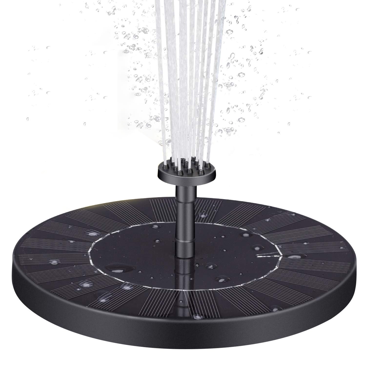 Fuente solar Bomba de agua solar Fuente flotante con 6 boquillas ...