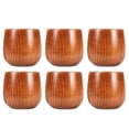 Japanese Wooden Cup Handmade Natural Barrel Beer Cup Juice Milk Water ...
