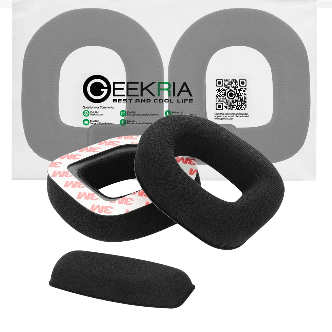 Geekria QuickFit Velour Earpad Replacement for ASTRO A10 Headphone Ear ... Geekria QuickFit Velour Earpad Replacement for ASTRO A10 Headphone Ear ...