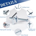 Heavy Duty Toggle Bolts and Wing Nut Kit 50 Sets- 1/8", 3/16", 1/4 ...