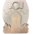 Make Market DIY Wooden Décor – House Floral Egg Cutout (8" Height × 5.5 ...