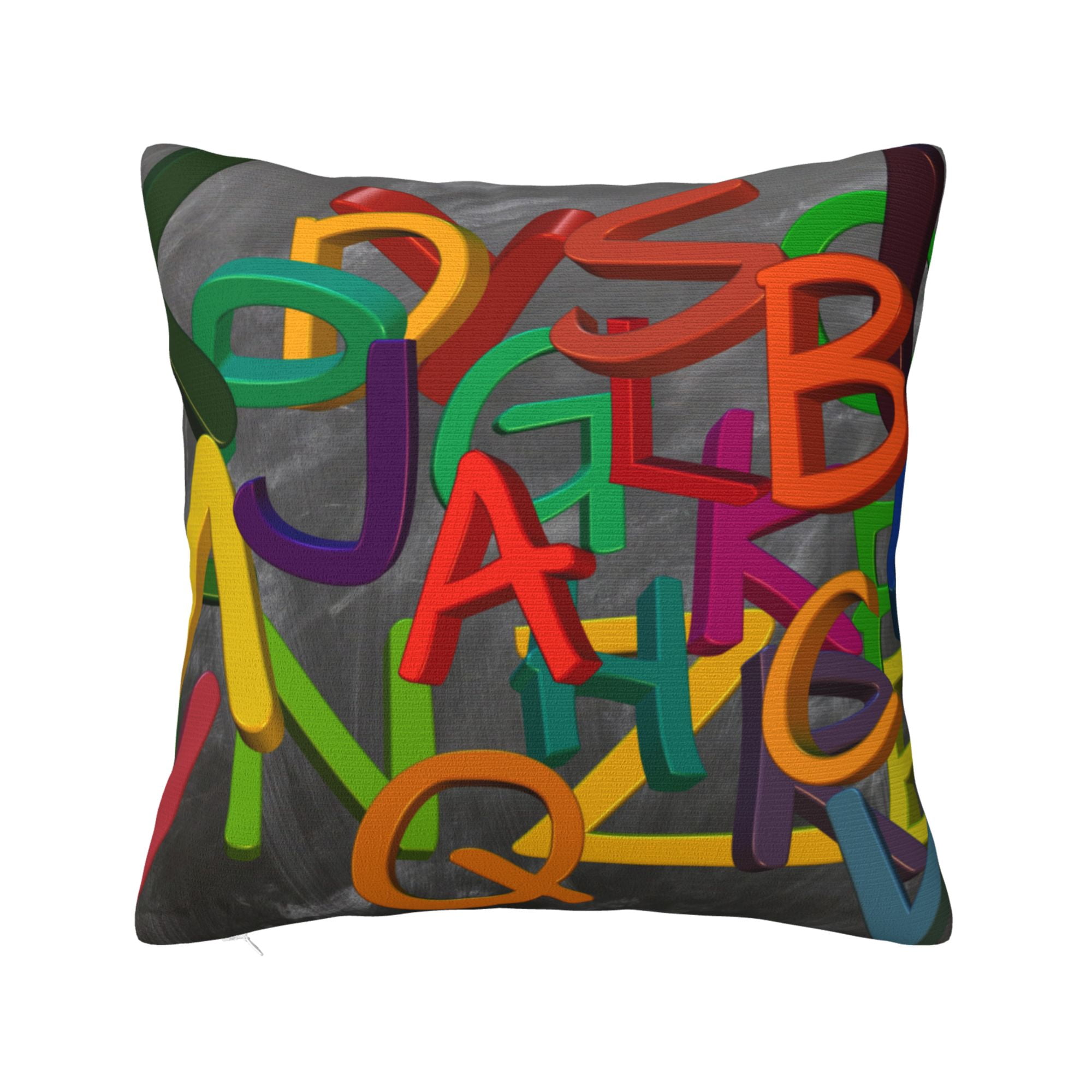 ZICANCN Decorative Throw Pillow Covers , ABC Alphabet Letters Couch ...