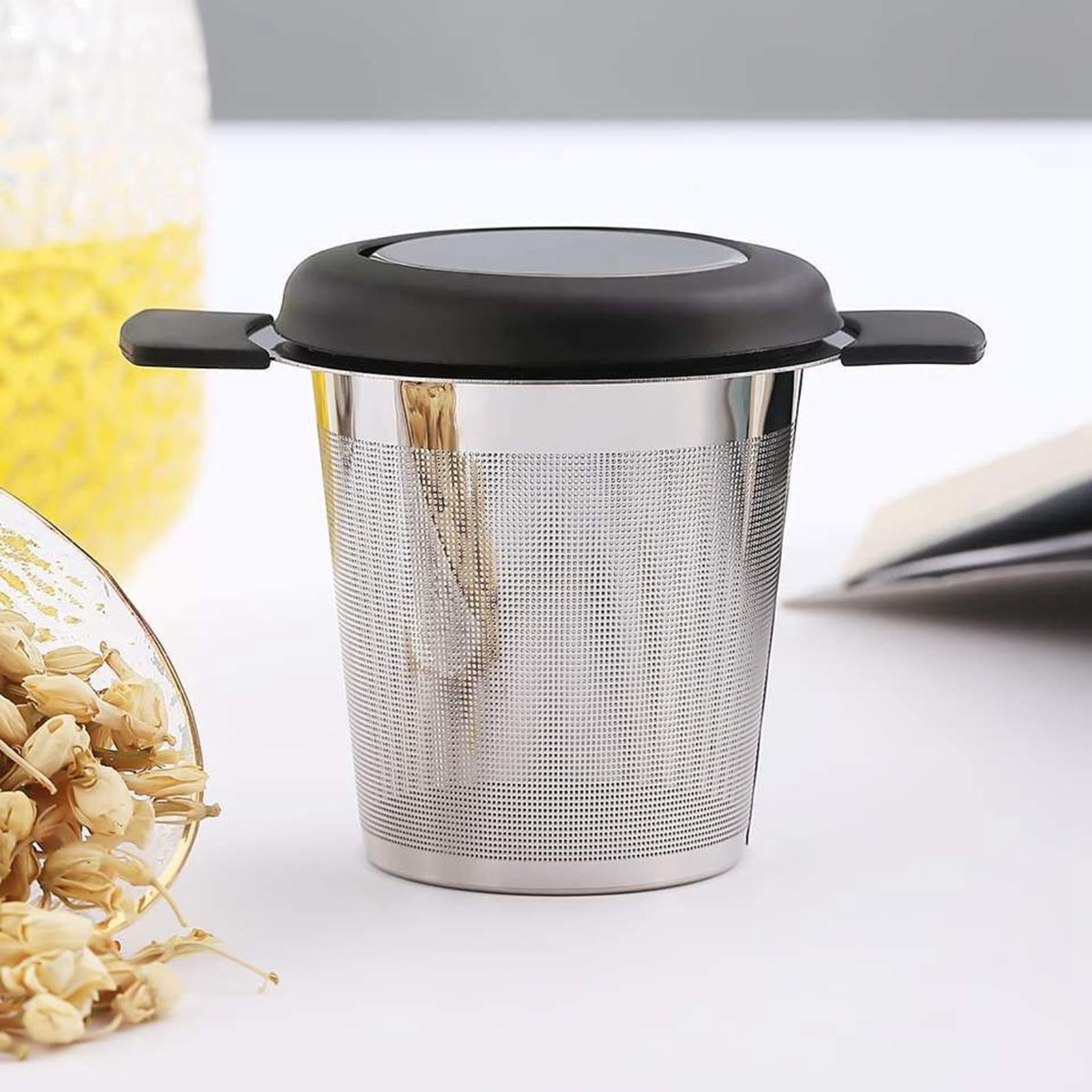 Cesta coladora de té perfecl de Acero inoxidable con tapa y asas de ...