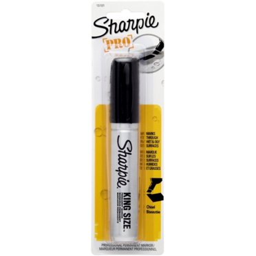 Sharpie King Size Permanent Markers, Black (Pack of 4) - Walmart.com