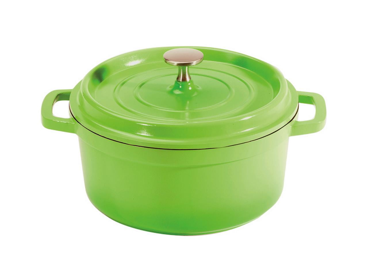 Heiss® Energy-Efficient Cast Aluminum Dutch Oven, 2.5 Quart, Round ...