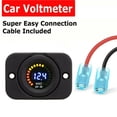 Waterproof 12V LED Car Van Boat Marine Voltmeter Voltage Meter Battery ...