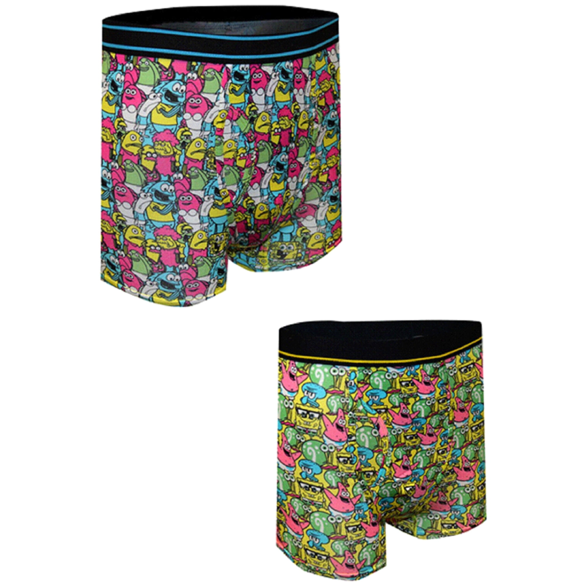 Nickelodeon SpongeBob SquarePants Big Boy's Briefs 2 Pack Large (14/16 ...