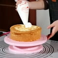 Rotary DIY Cake Turntable with Round Cake Baking Mold for Precision ...
