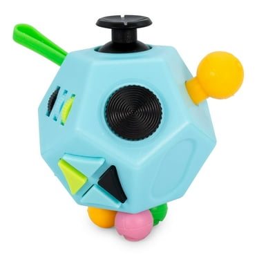 12-Sided Fidget Toy with Convenient Strap Figet Cube 2nd Gen - Walmart.com
