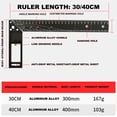16" Woodworking Square Ruler, Multi-Angle Measuring, Universal ...