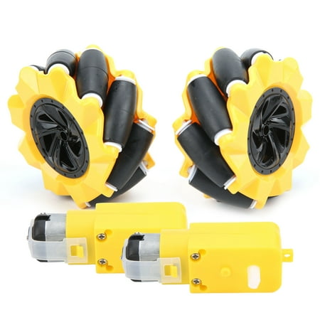 Robot Mecanum Wheel, Geared Motor DIY Toy Components Large Angle Drif ...