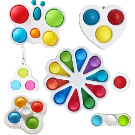 Fidget Pack With Simple Dimple 7PC, Simple CPDD Toy , Sensory Simple ...