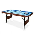 RACK Crux 55 in Folding Billiard/Pool Table (Blue 3-in-1 Multi Game ...