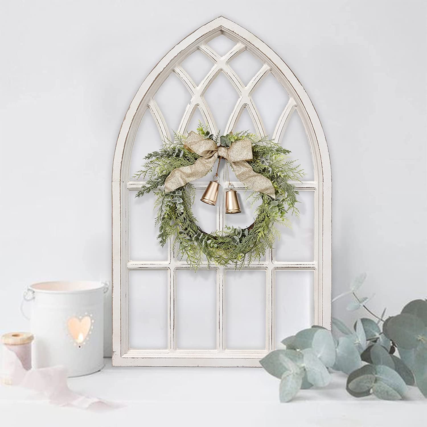 Click here for Sintosin 20X 32Farmhouse Arched Window Frame - Dis... prices