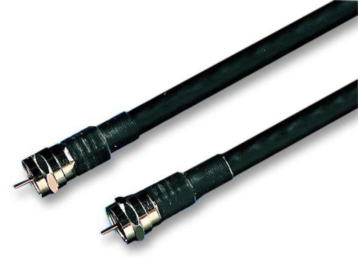 VDC - Satellite Lead, F Plug to F Plug with CT100 Coaxial Cable, 1m ...