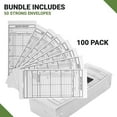 100 Cash Drop Envelopes - Bulk Cashier Deposit Envelopes for Cash ...
