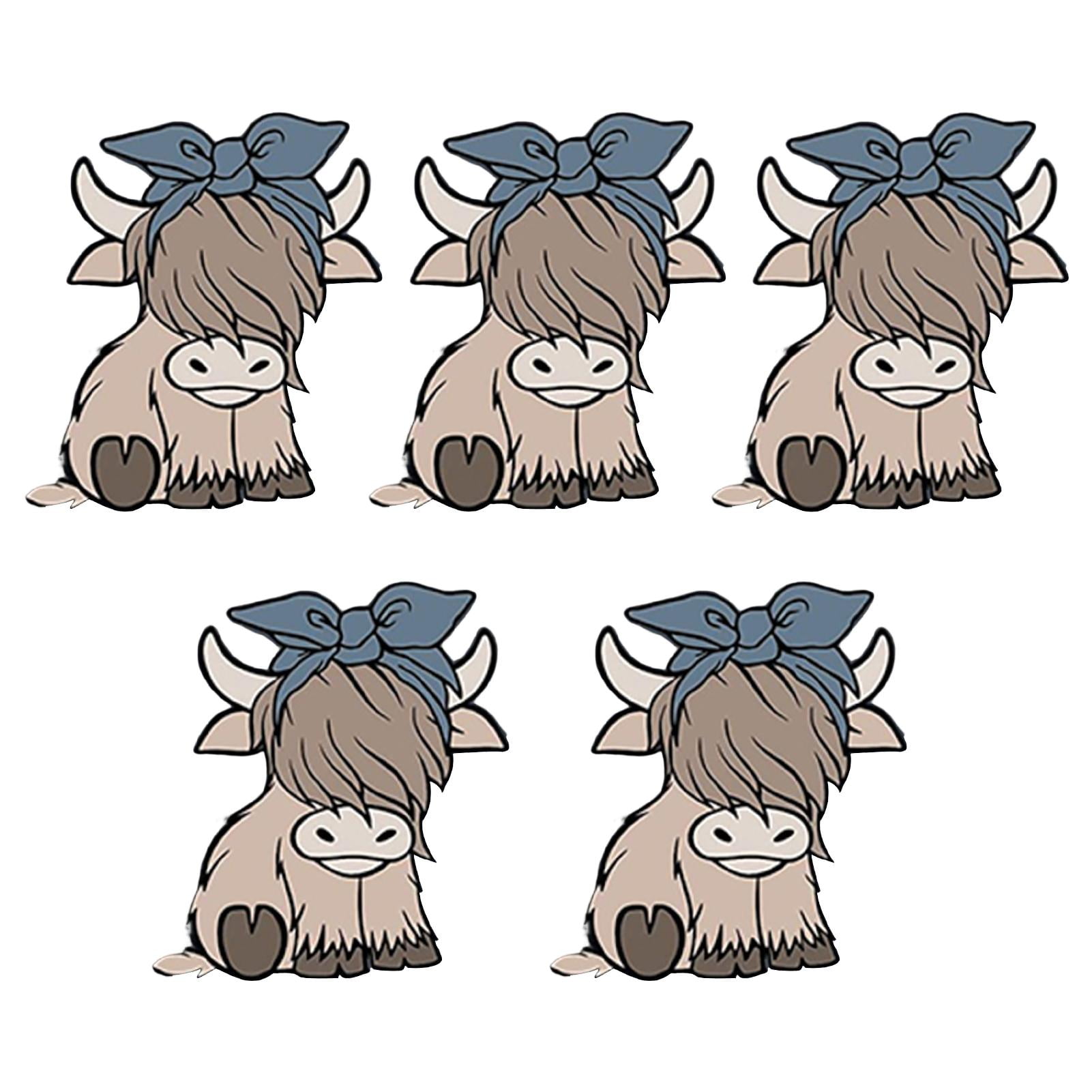 Cow Sticker | Car Cow Print Stickers | Funny Yak Decals Window Stickers ...