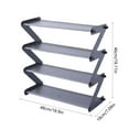Grey Stainless Steel Shoe Rack With Nonwoven Fabric, Multi-Layer ...