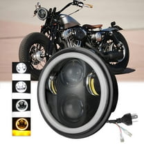5-3/4 5.75-inch Front LED Projector Headlight for Motorcycle, 5.75 ...