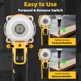 21V Brushless Cordless Impact Wrench Set, Electric Impact Gun for ...