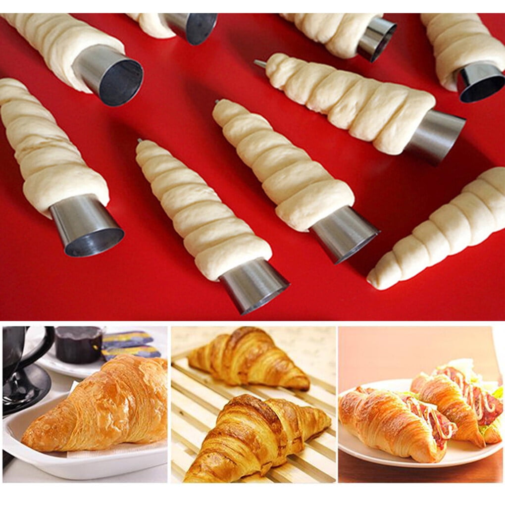 Ziuscore Pack of 12 Roll Moulds Kitchenware Stainless Steel Croissants ...