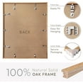 18x24 Poster Frame, 18x24 Solid Oak Picture Frames Matted to 16x20 ...