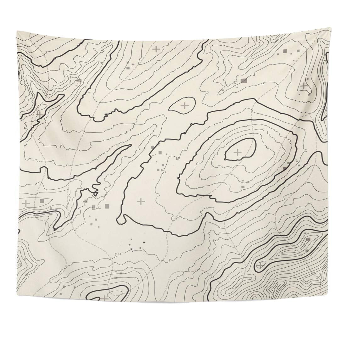 ZEALGNED Topographic Map Space for Copy Line Topography Contour ...