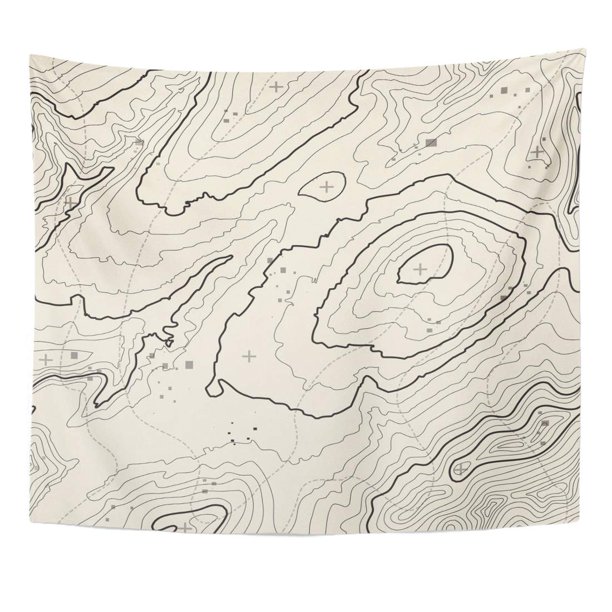 ZEALGNED Topographic Map Space for Copy Line Topography Contour ...