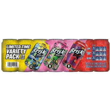 Lipton Brisk Lemon Iced Tea - Sweet Drink, 36 Cans of 12 Ounces Each ...
