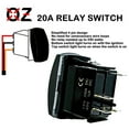 OZ-USA Air Horn Momentary On/Off Rocker Switch with Pulse Power Busbar ...