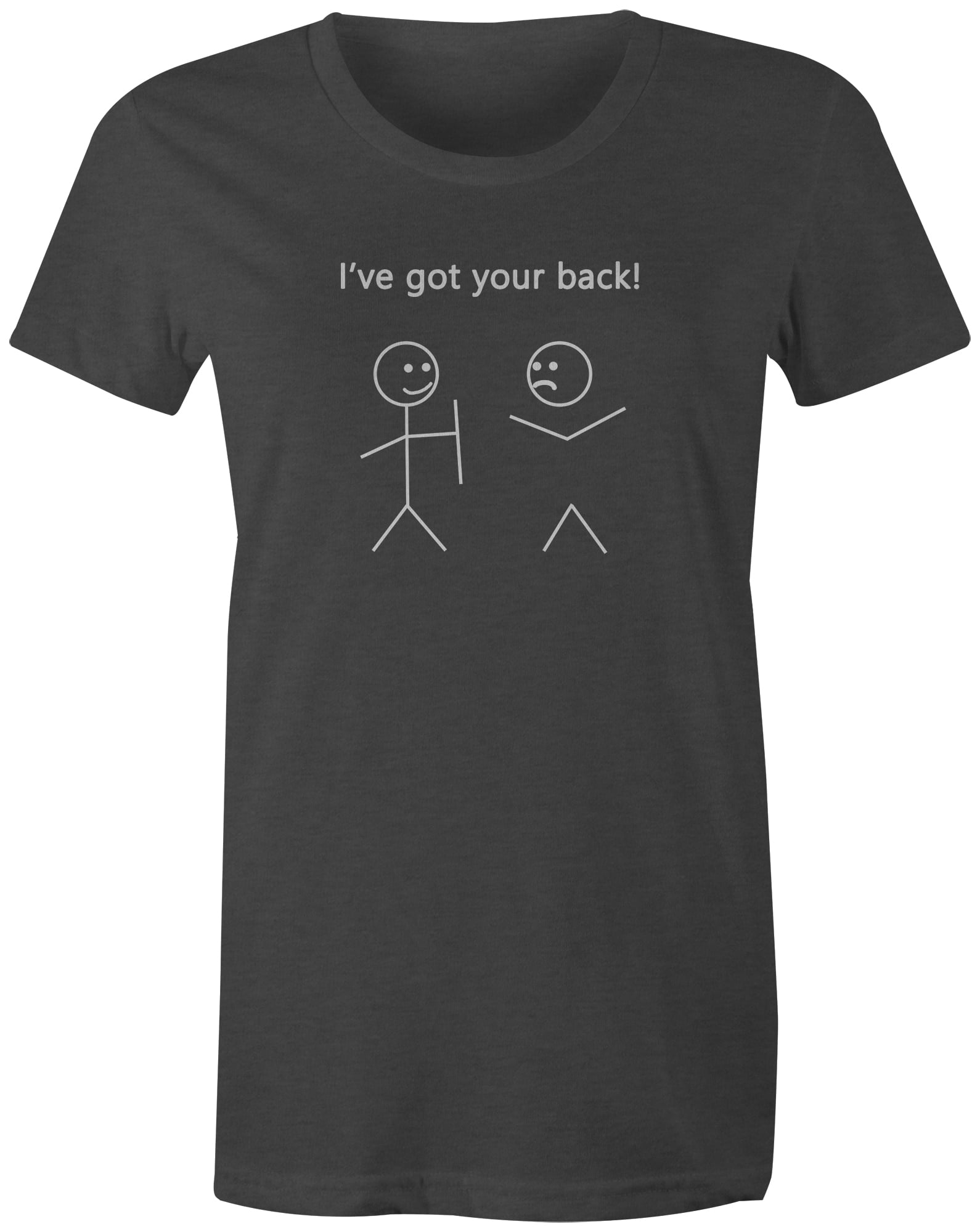 9 Crowns Tees Mens Womens Funny I've Got Your Back Stick Figure Shirt ...