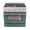 Cosmo 48 in. Kitchen Stove, Stainless Steel Double Oven Gas Range with ...