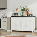 Homfa 55'' Dining Room Furniture, Kitchen Sideboard Buffet Cabinet, 4 ...