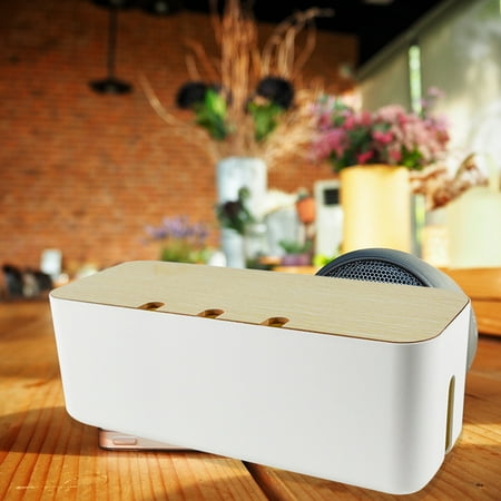 TB&W Desktop Network Line Bin Cable Storage Box Charger Socket ...