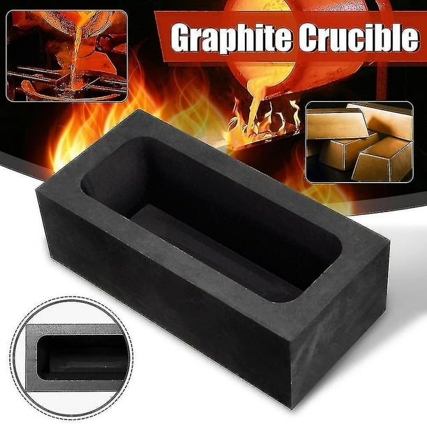 85oz Gold Large Graphite Ingot Mold Melting Casting Refining Scrap Bar ...