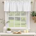 White Solid 2 Panels Kitchen Valance, Color Curtains Valances for Small ...