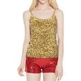 Gold Tank Top Women Loose Fit, Sleeveless Womens Undershirts, Women's ...