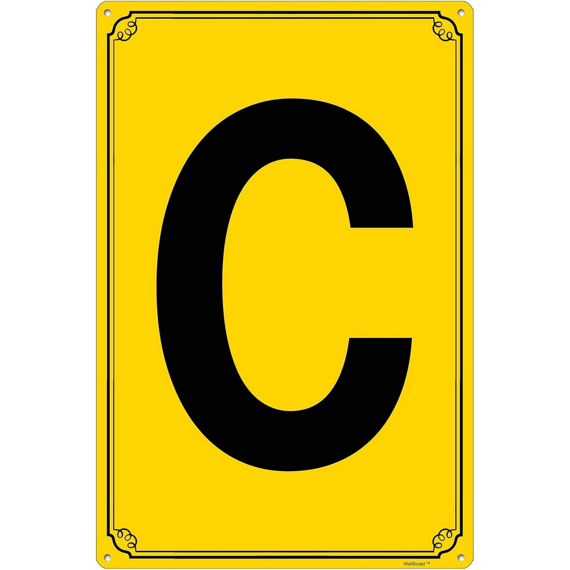 Click here for Aocisuki Premium 12X16 Aluminum Letter Sign c Yell... prices