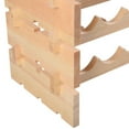 Costway 72 Bottle Wood Wine Rack Stackable Storage 6 Tier Storage ...