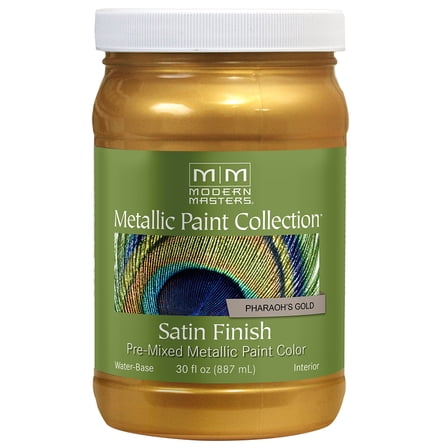 Modern Masters 337164 Exterior Metallic Paint, Dome Gold - 1 qt ...