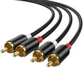 2RCA to 2RCA Audio Cable for DVD TV Blu-ray Player, Pure Oxygen-Free ...