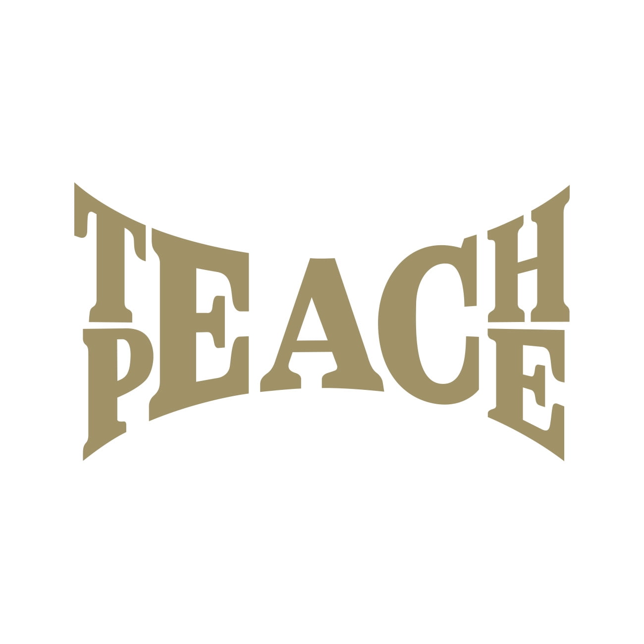 Teach Peace Sticker Decal Die Cut - Self Adhesive Vinyl - Weatherproof ...