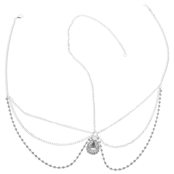 Crystal Forehead Chain Tassel Hair Bridal Hair Band Hair Accessories ...